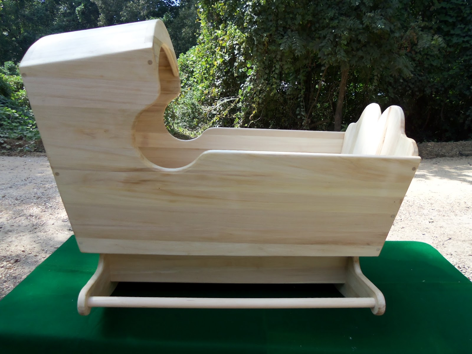 WDDSr Fine Woodworks: Rocking Cradle With Canopy