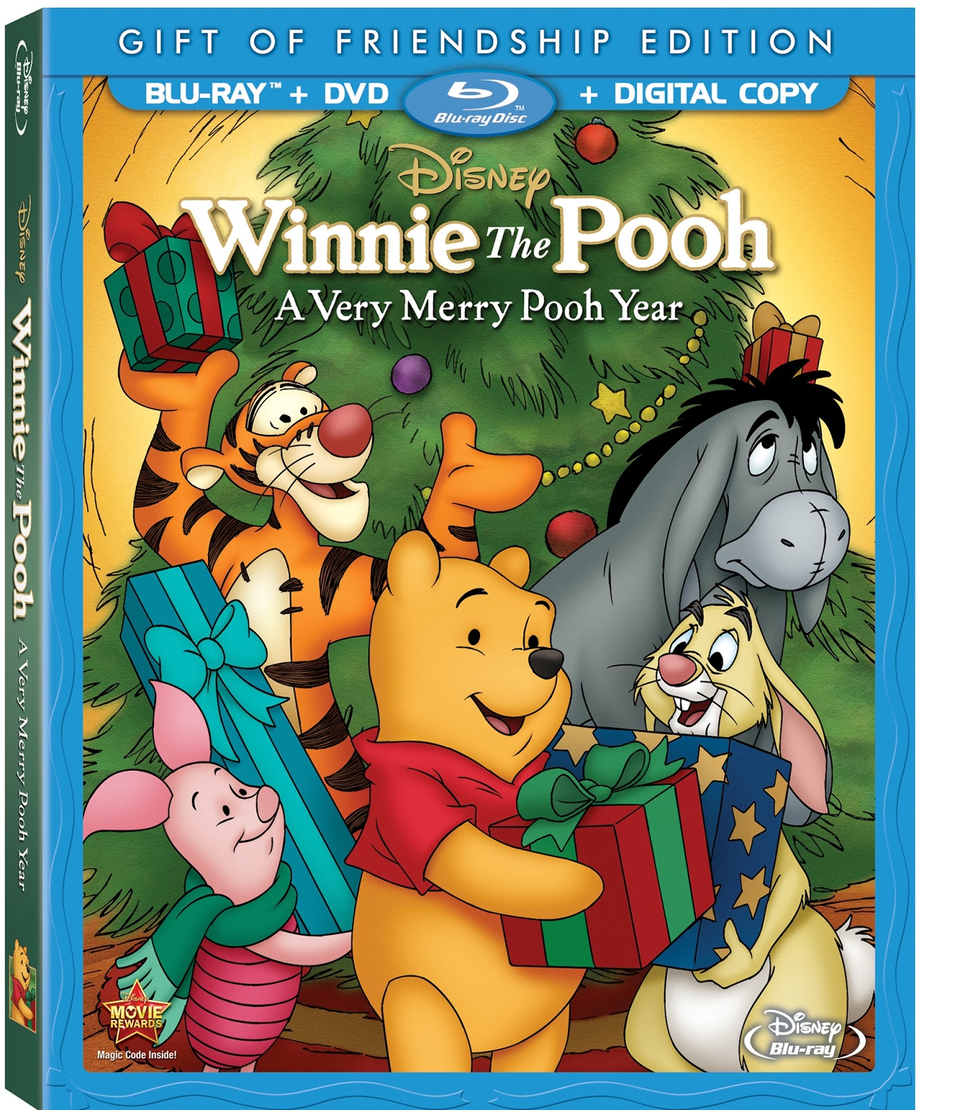 Winnie the Pooh A Very Merry Pooh Year on Blu-ray DVD - Outnumbered 3 to 1