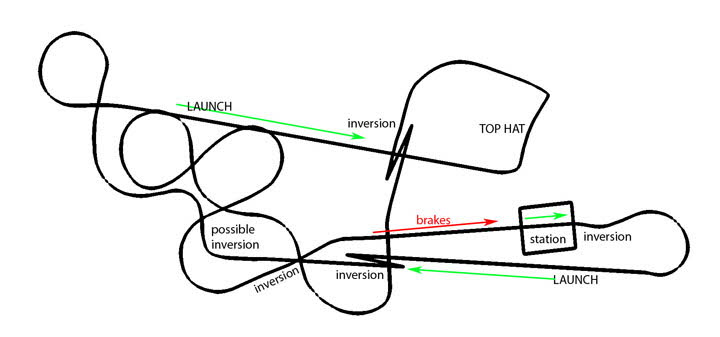 Carowinds New Coaster Layout + Footers Arrive - AmusementInsider | Fun ...