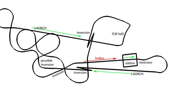 Carowinds New Coaster Layout + Footers Arrive - AmusementInsider | Fun ...
