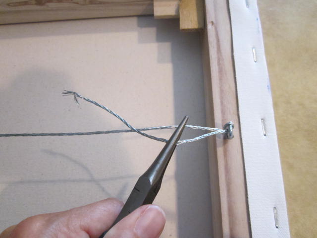 Blue Sand Studio: How Do You Wire a Painting?