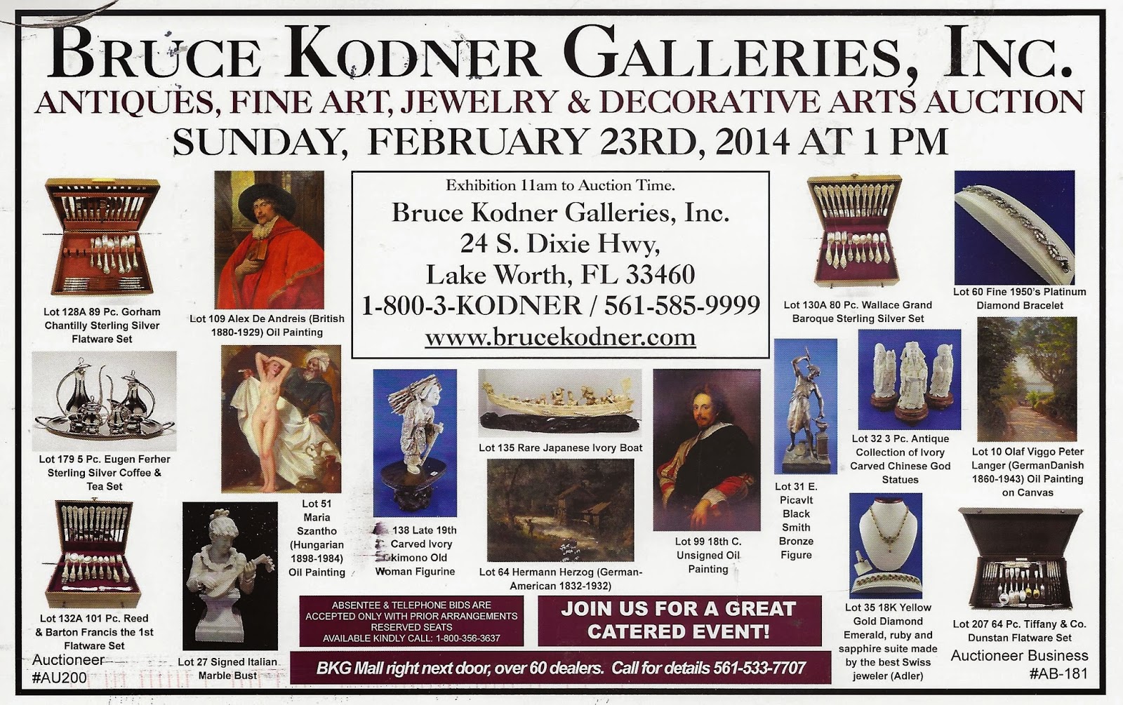 BRUCE KODNER AUCTION GALLERIES: February 2014