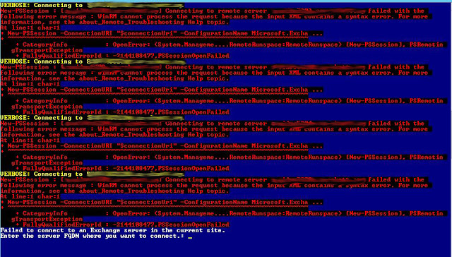 ExchangeITup: Exchange 2016 Shell Error "WinRM cannot process the ...