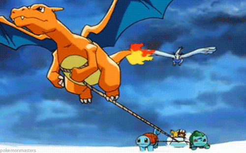 AKI GIFS: Gifs animados Charizard (Pokémon)