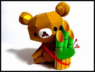 Relax Bear (Rilakkuma) Papercraft - Kadomatsu Model | Papercraft Free ...