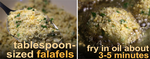 The 99 Cent Chef: Falafel Pita Sandwich