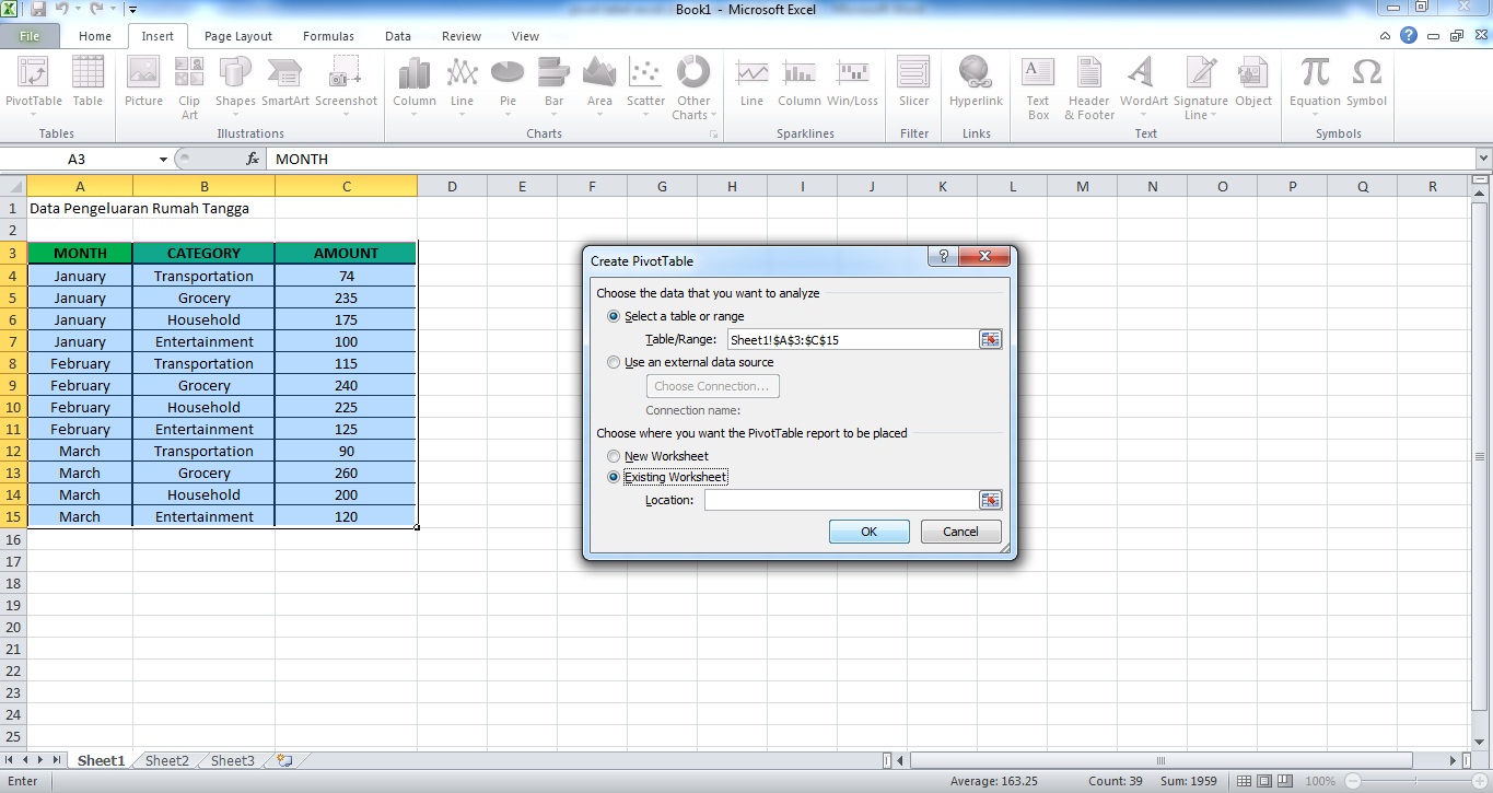 Cara Membuat Pivot Table dan Beberapa Contoh Pivot Table ~ Incredible ...