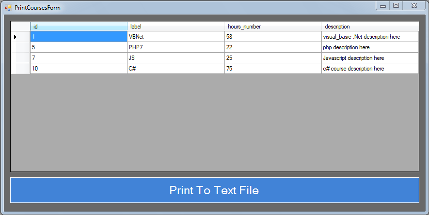 C# Student Information System Source Code - 1BestCsharp