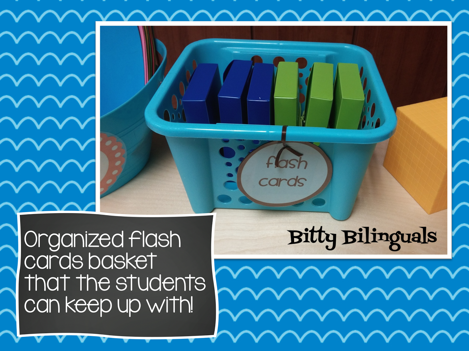 Bitty Bilinguals: Organizing Flash Cards