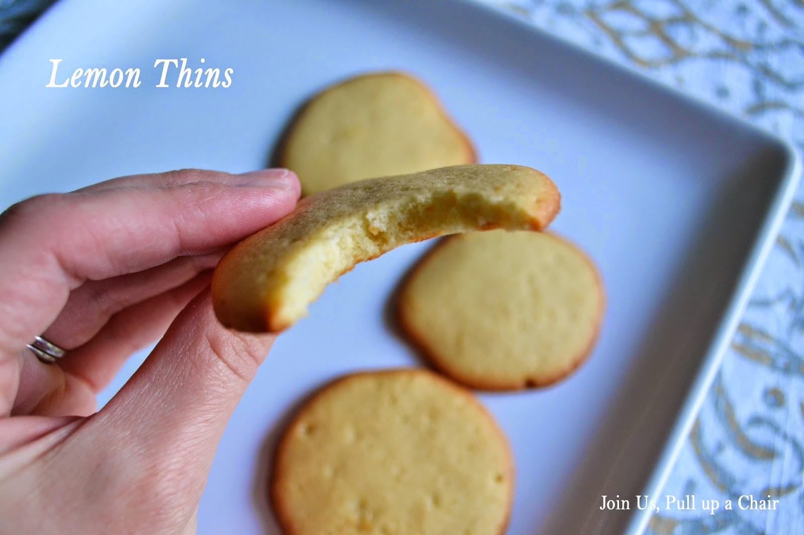 Join us, pull up a chair: Lemon Thins