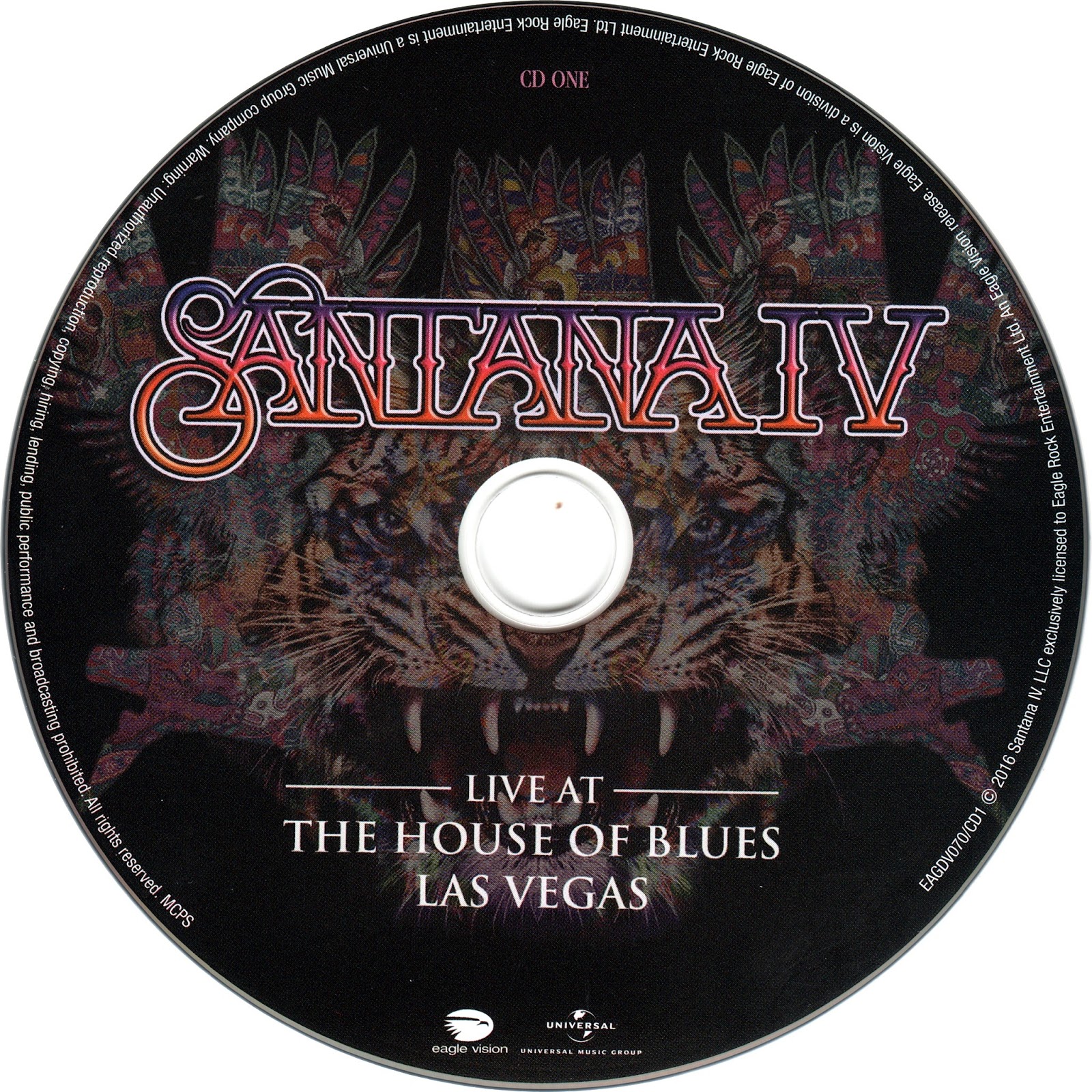 2016 Santana IV - Live At The House Of Blues Las Vegas - Santana - Rockronología