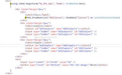 Dropdown List: Cascading Dropdown list in MVC - .Net Core | MVC | HTML ...