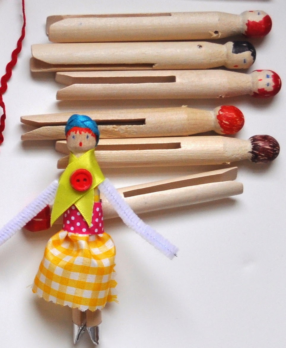 Art with Kids: Clothes Pin Dolls