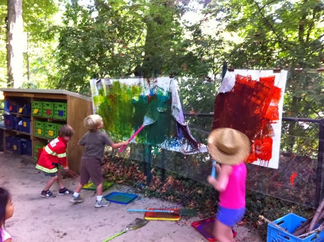 Playfully Learning: Fly Swatter Painting...Super-sized!