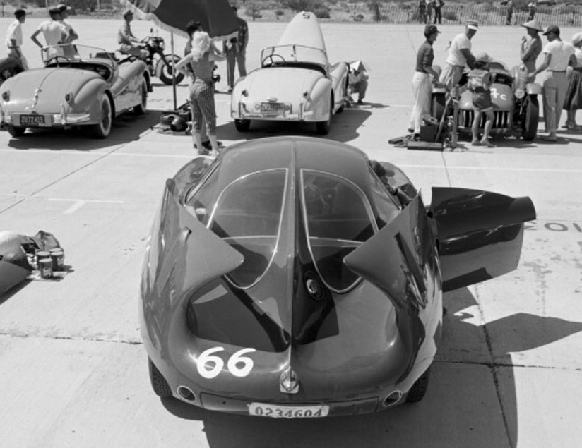 Just A Car Guy: they took the BAT racing, '55 Palm Springs