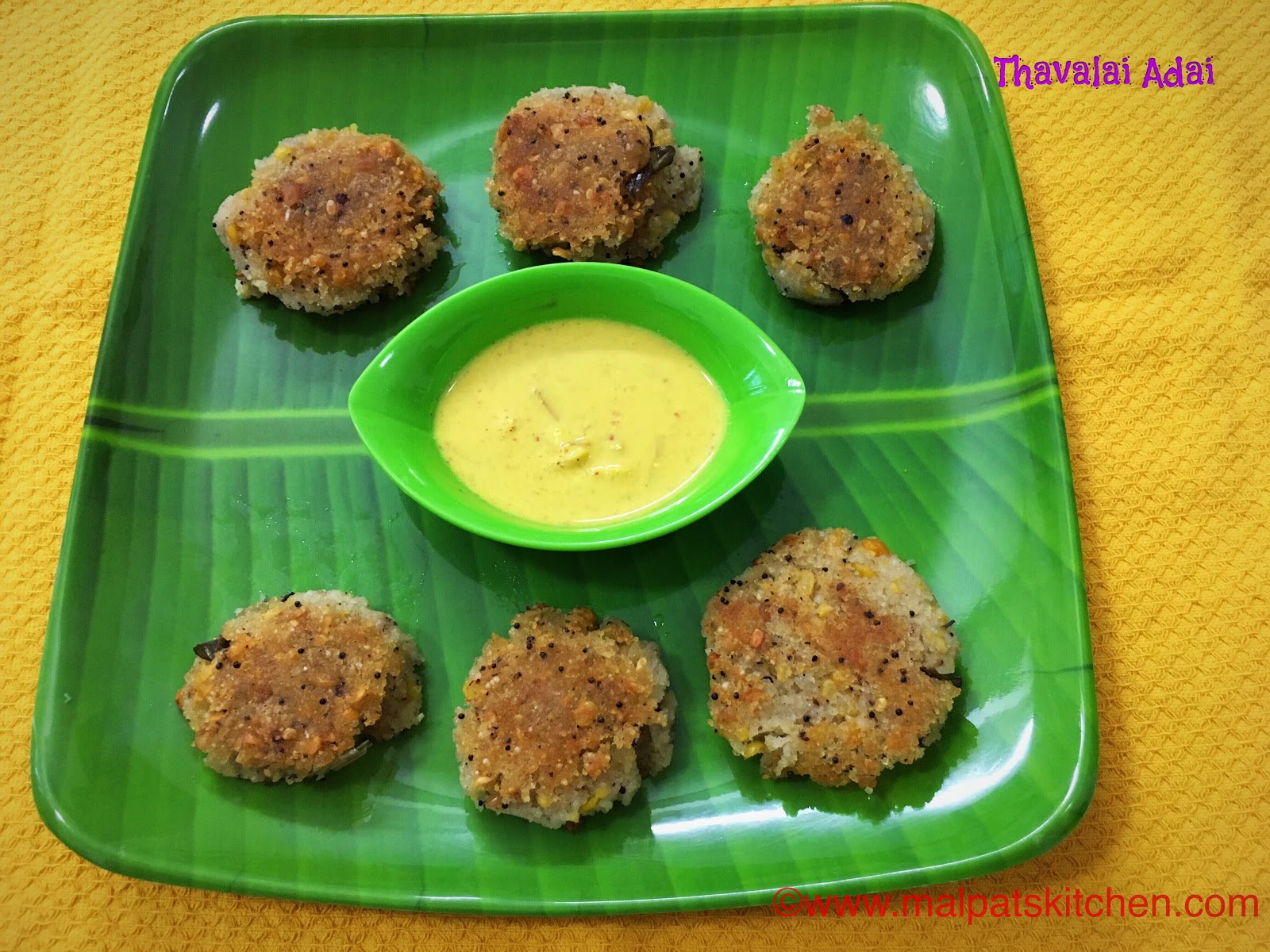 THAVALAI ADAI, how to make Thavalai adais ~ Malpats Kitchen