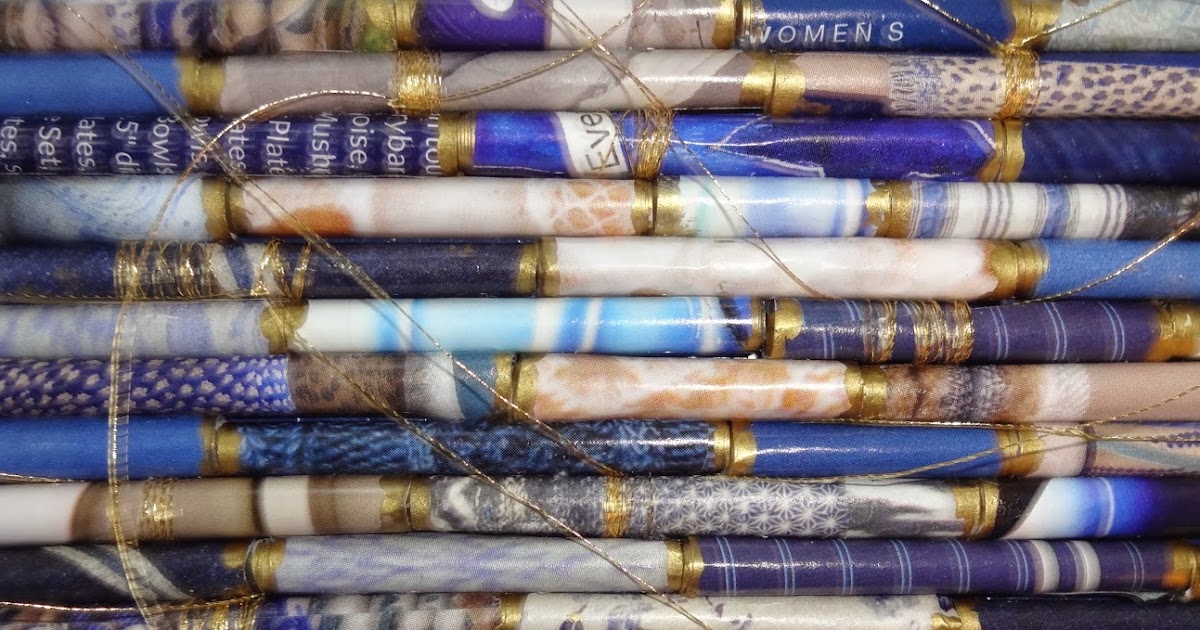 Joyful Puttering: Collecting Creating Connecting: Indigo Paper Tubes...in Progress