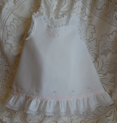 The Old Fashioned Baby Sewing Room: White Wednesday - Baby Slip Dress