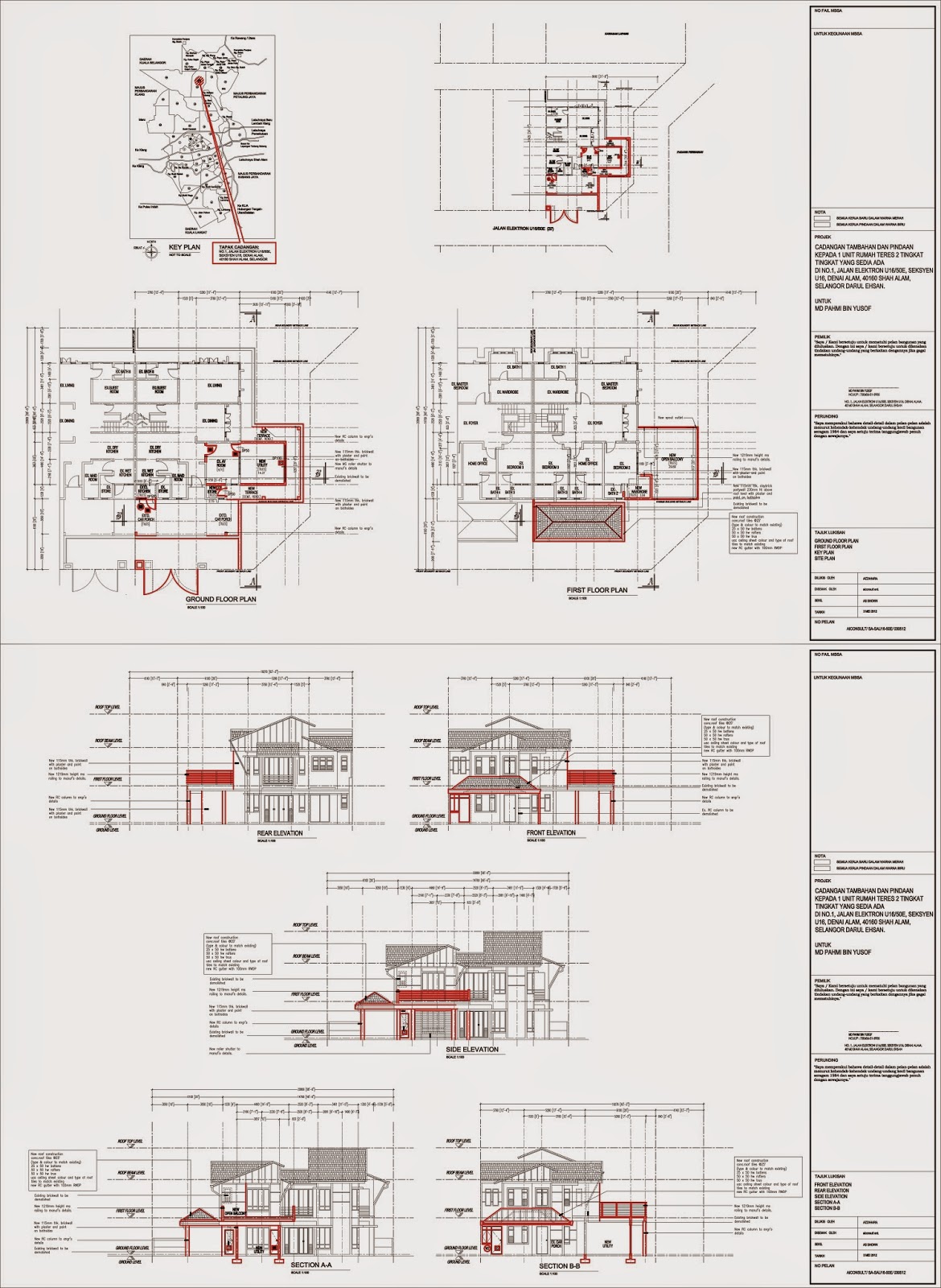 Lukis Pelan Kelulusan Dan Rekabentuk: REKABENTUK DAN PERMOHONAN PELAN
