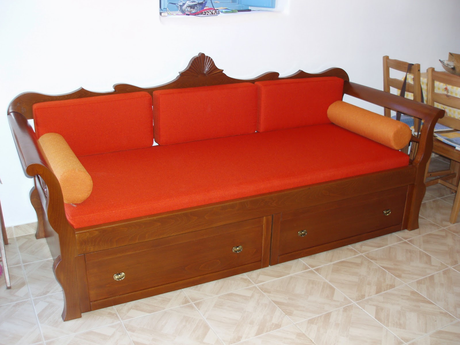 prasinos wood art: Παραδοσιακοί καναπέδες