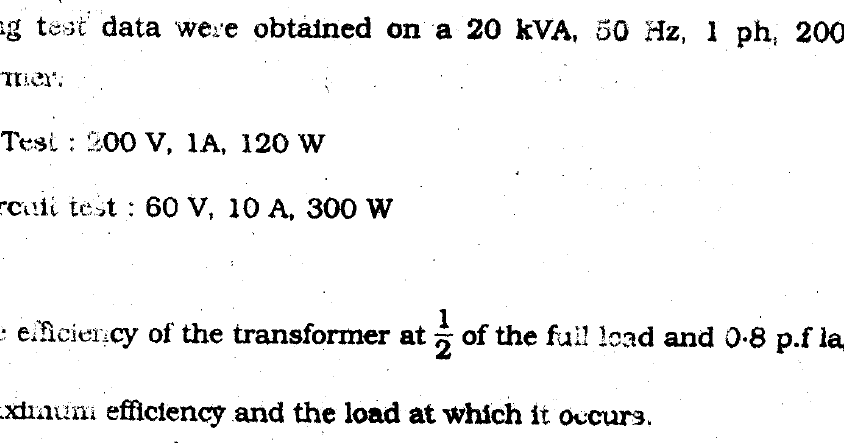 Module 3: Transformer (Numerical) ~ Study EETech