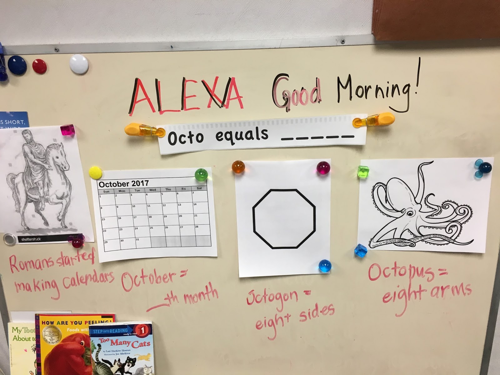 October 9 2017 Alexa Good Morning (Octo means eight)