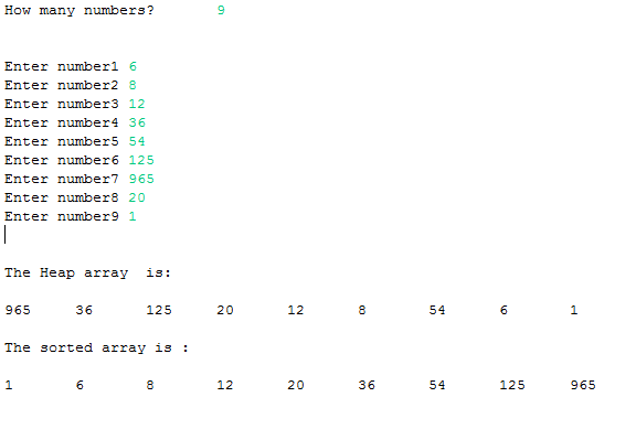 Java Programs: Java Program to sort elements using Heap Sort