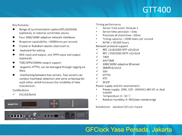 Masterclock: GTT400 NTP Server