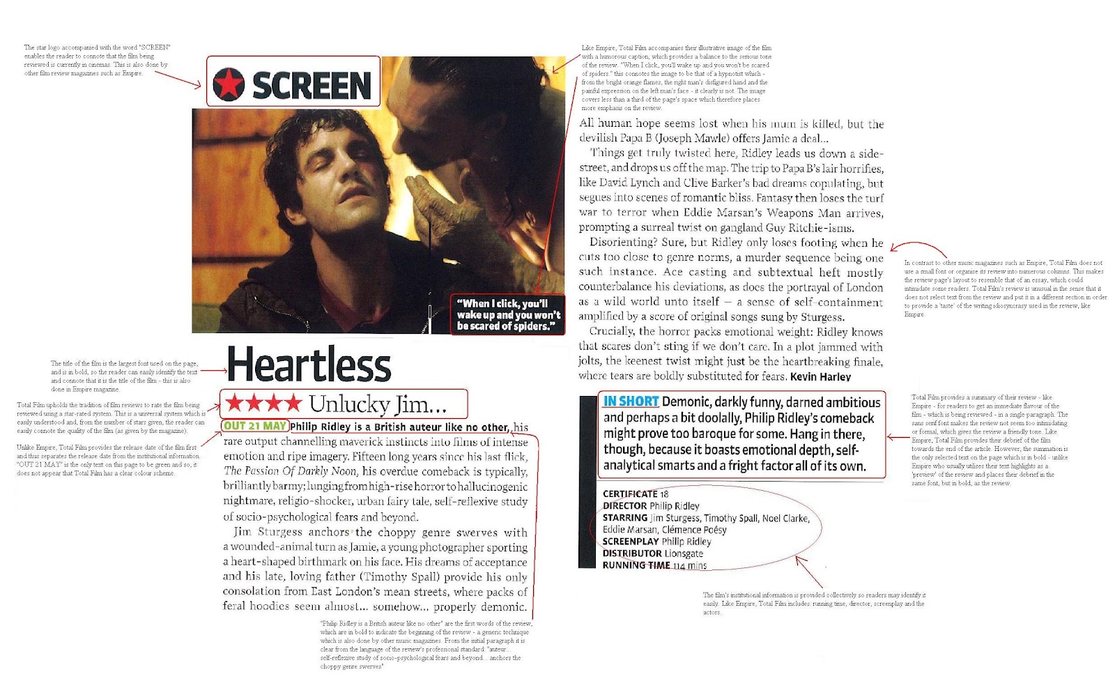 Advanced Portfolio: Film Review Research and Final Product