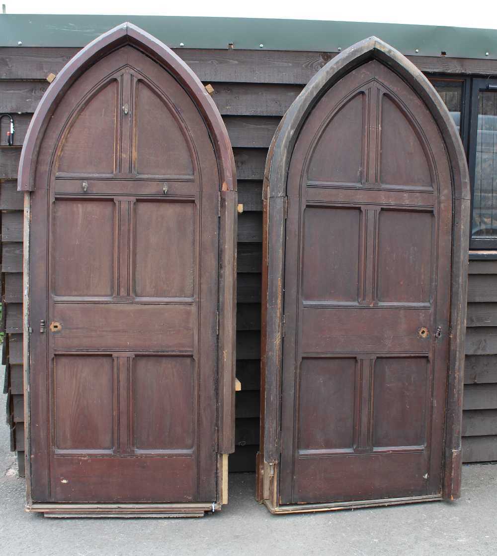 PUGHS ANTIQUES AND INTERIORS: Antique Oak Carved Gothic Doors