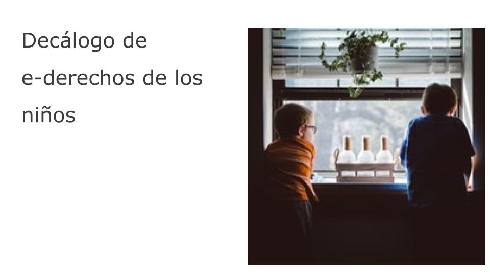 Creadores Julio Verne: Los e-derechos de los niños Creadores Julio Verne: Los e-derechos de los niños