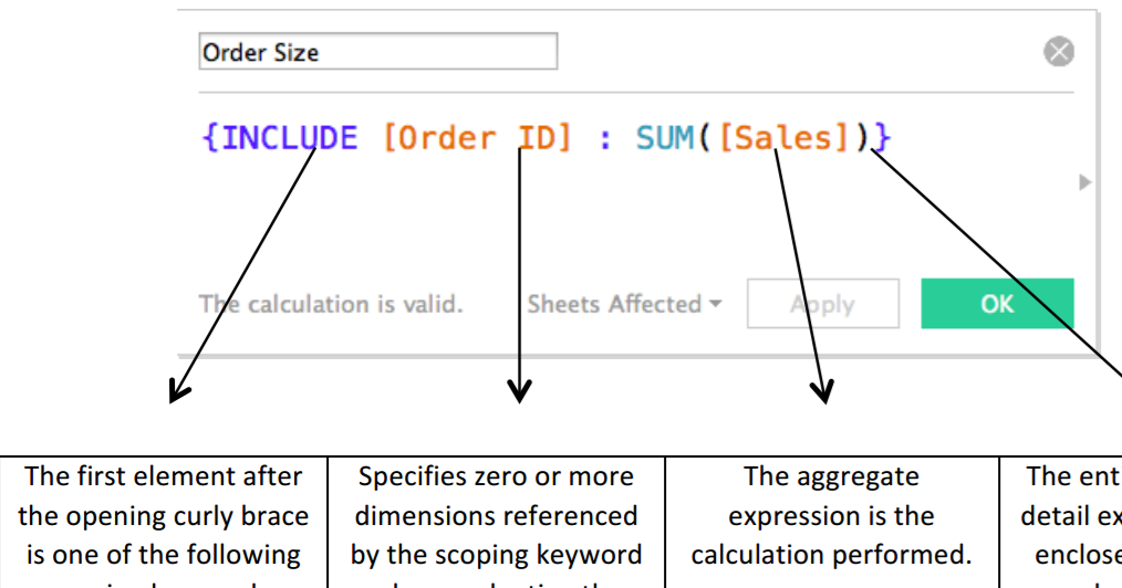 Level of Detail Expressions (LoD) in Tableau: INCLUDE