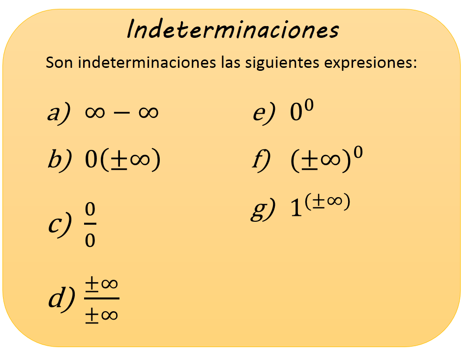 OPERACIONES CON CERO E INFINITO