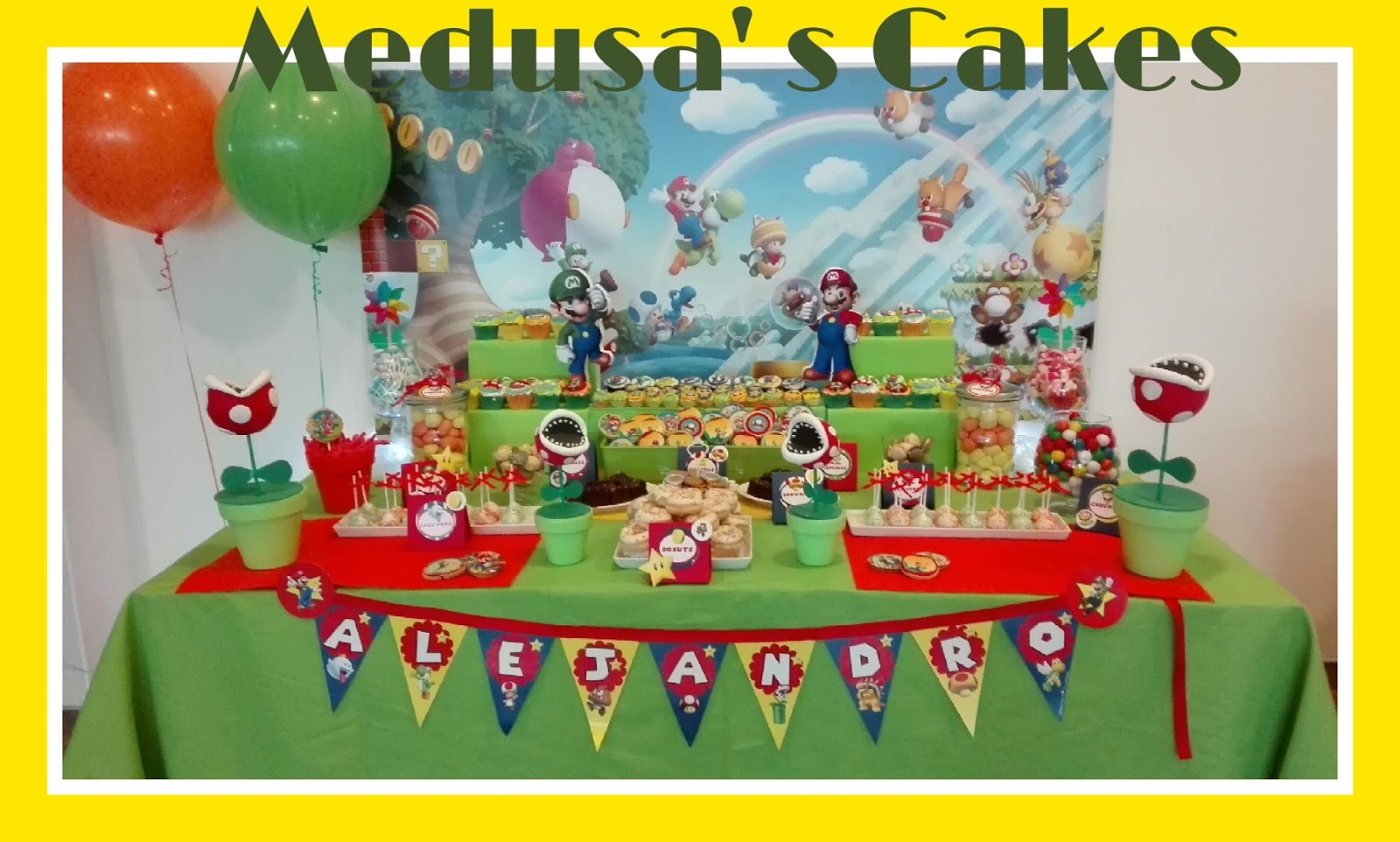 Medusa's Cakes: MESA DULCE MARIO BROS