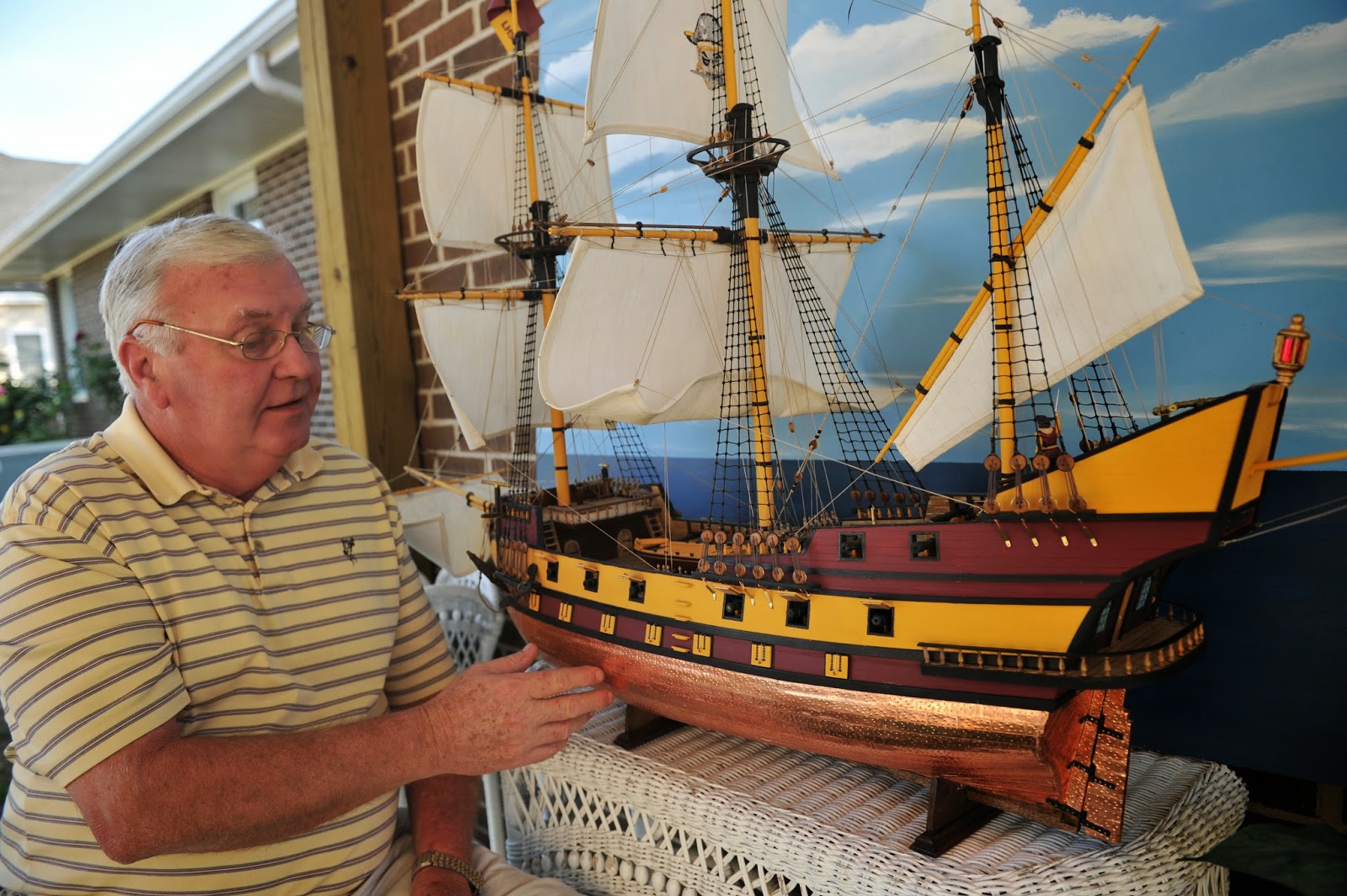 Coach Tunney Brooks Pirate Ship Project Site: The building of the ship