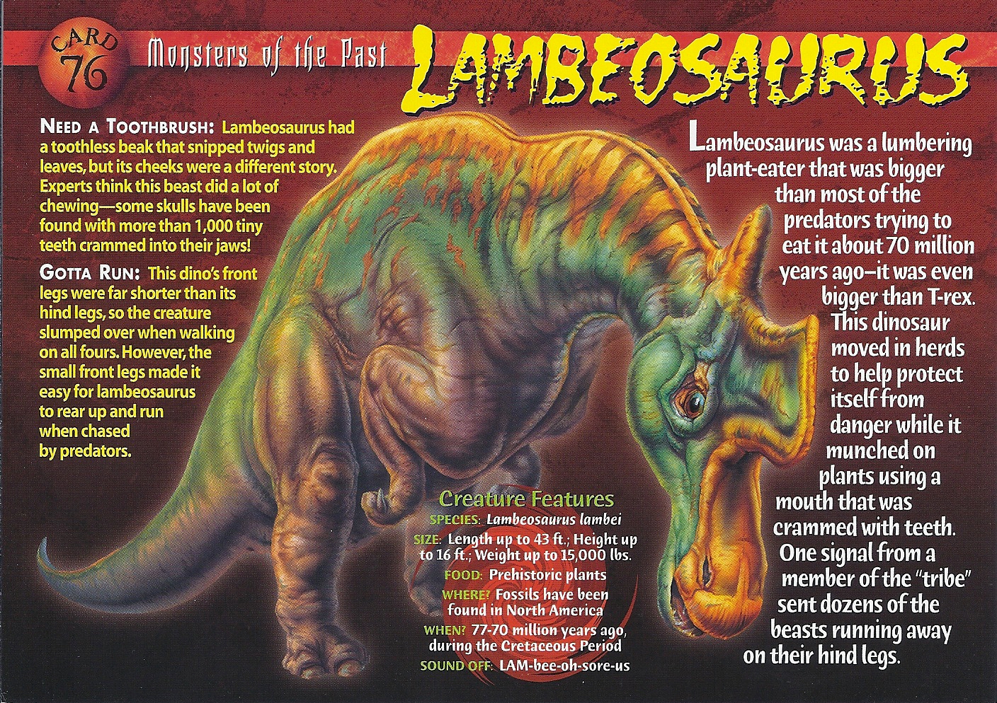 Extinct Animal of the Week: Learning About Lambeosaurs