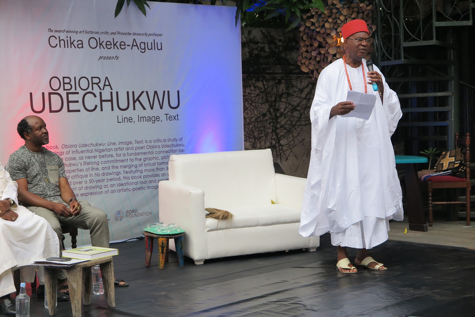 Ọfọdunka: Photos from presentation of "Obiora Udechukwu: Line, Image ...