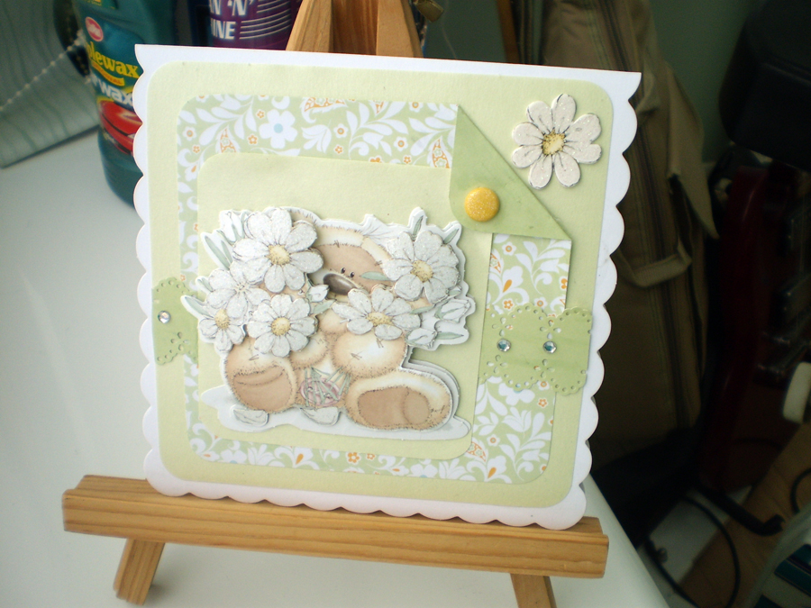 Carol's Space: Green Fizzy Moon card