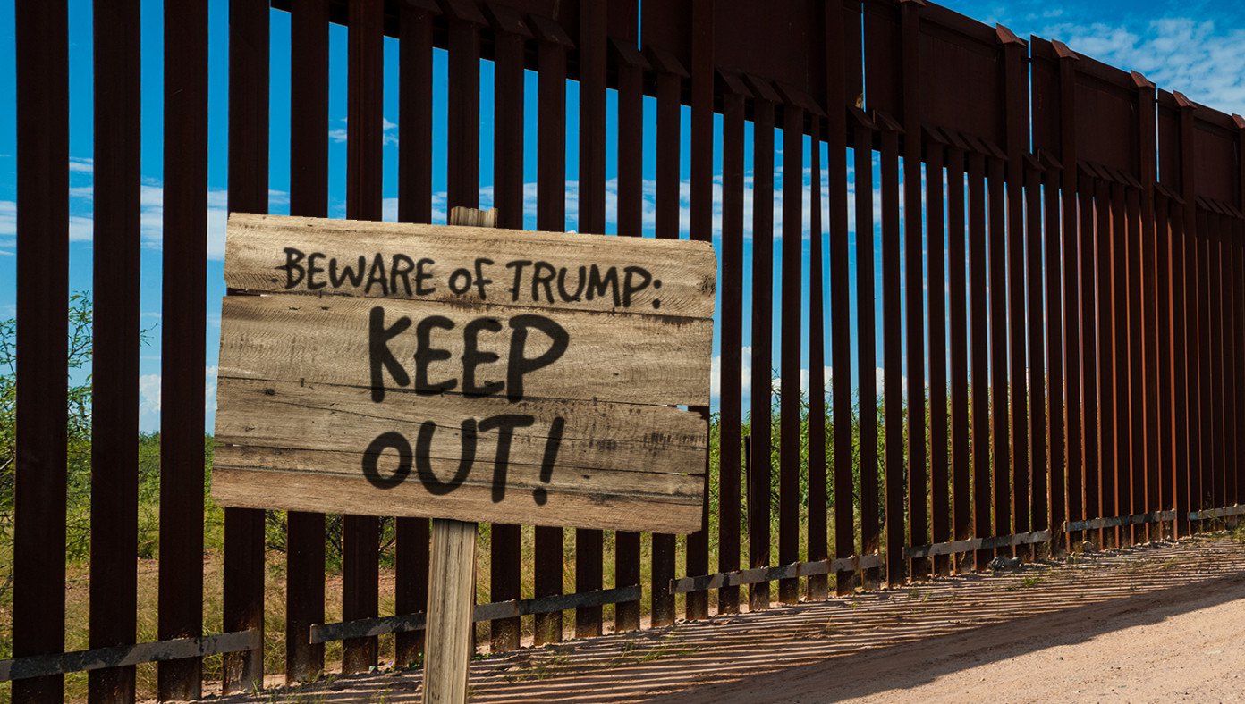 THE WESTERNER: 'Beware Of Trump: Keep Out' Signs Placed Along Border