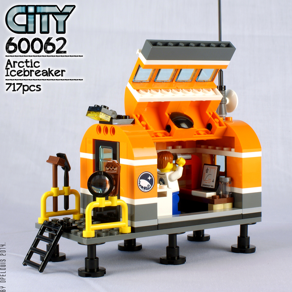 Opelouis's Toys Collection: LEGO City 60062 Arctic Icebreaker.