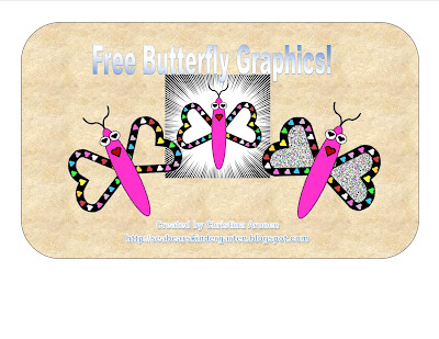 Classroom Freebies Too: Free Butterfly Graphics, no license needed!