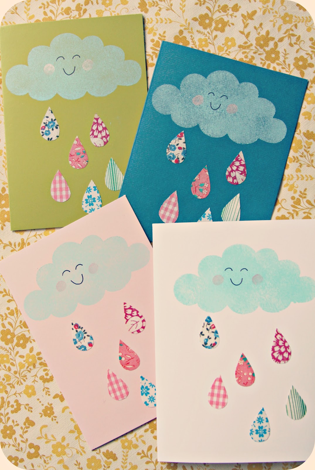 WhiMSy love: DIY: April Showers Greeting Card