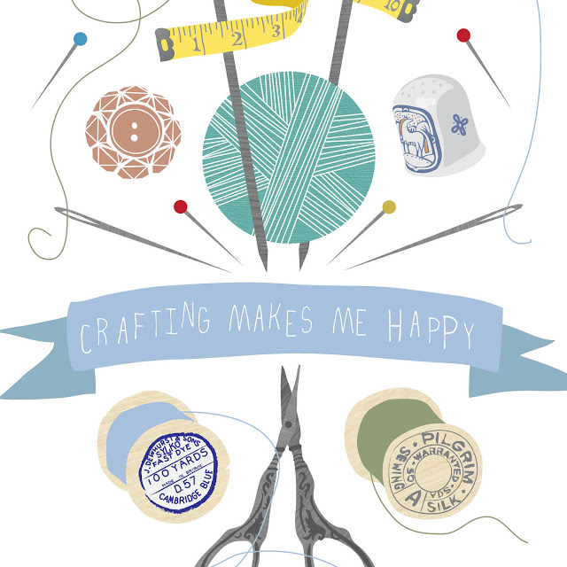 The Lucky Rainbow: Crafting makes me happy!