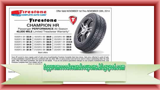 Free Promo Codes and Coupons 2023: Firestone Coupons