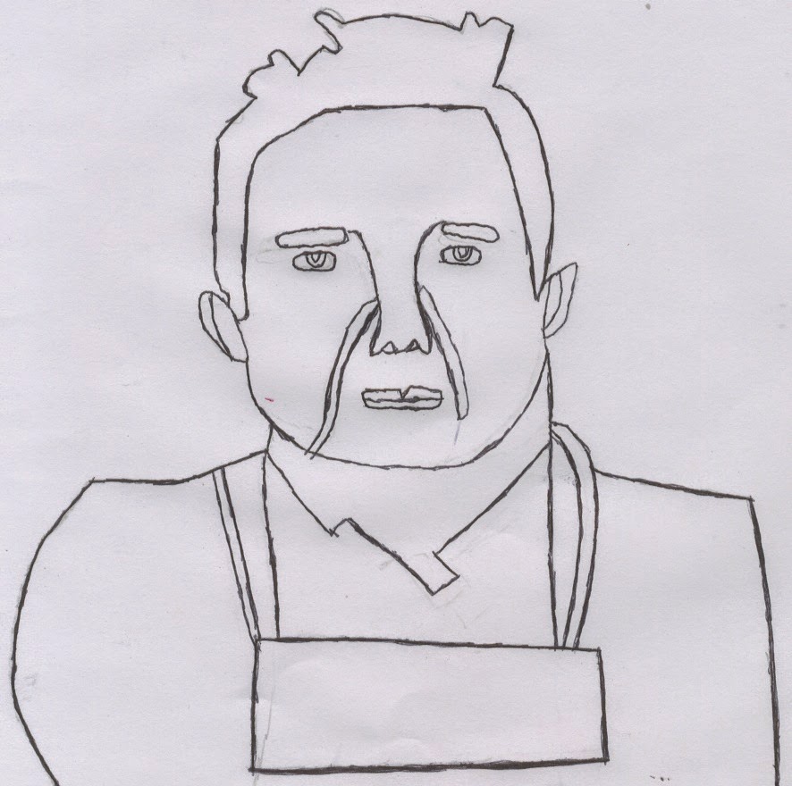 Luke K reflections : celebrity mug shot drawings