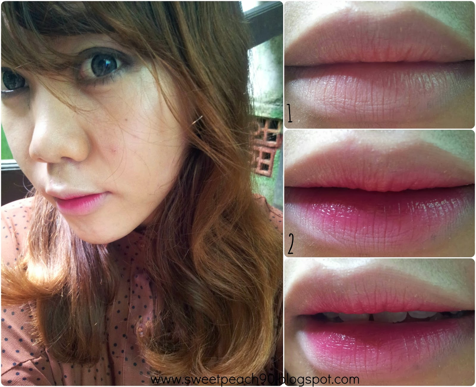 Sweet Peach: [MAKEUP] Burgundy Gradient Lips