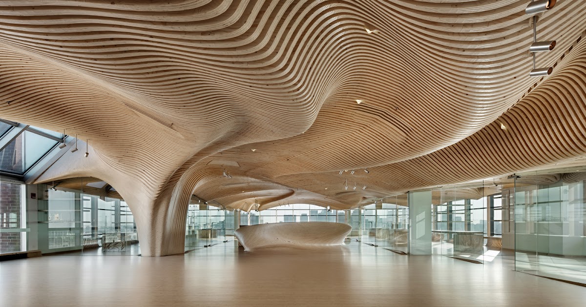 Impresionantes curvas de madera laminada|Espacios en madera