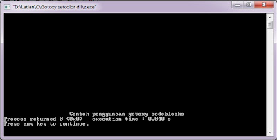 Menggunakan Fungsi gotoxy Pada Codeblocks | Erwin's Blog