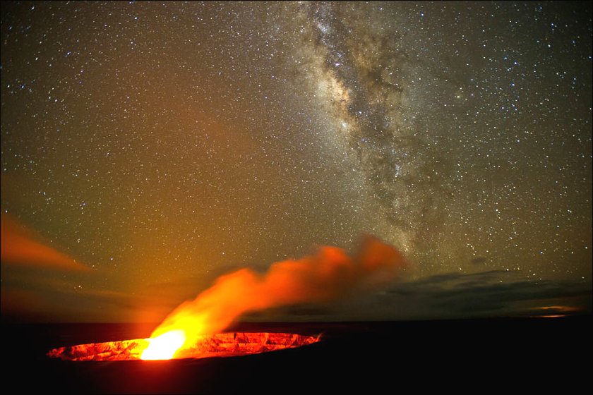 Suburban spaceman: Stunning Image of volcanic eruption in Hawaii with ...