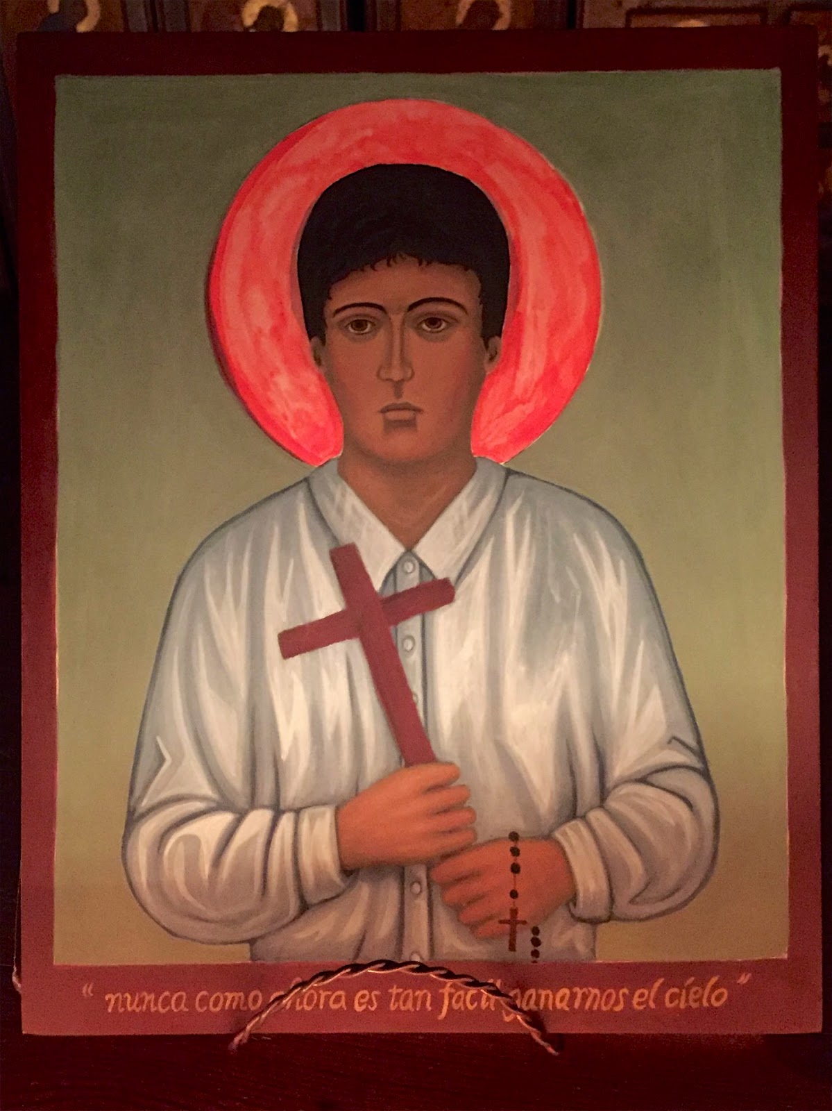 Iconic Cazalea: The process of creating an Icon of a modern saint